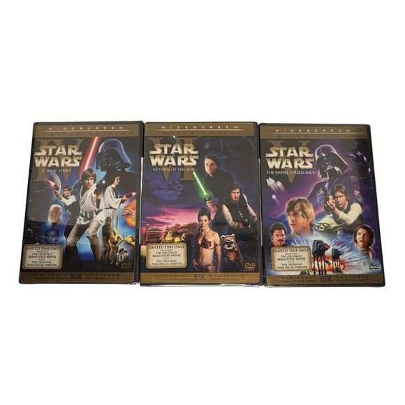 Star Wars | Media | Star Wars Original Theatrical Trilogy Dvd A New ...